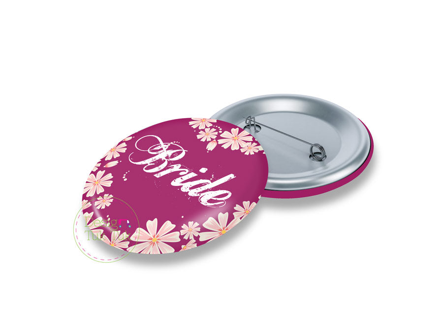 Bride Pin Badge – designtuktuk
