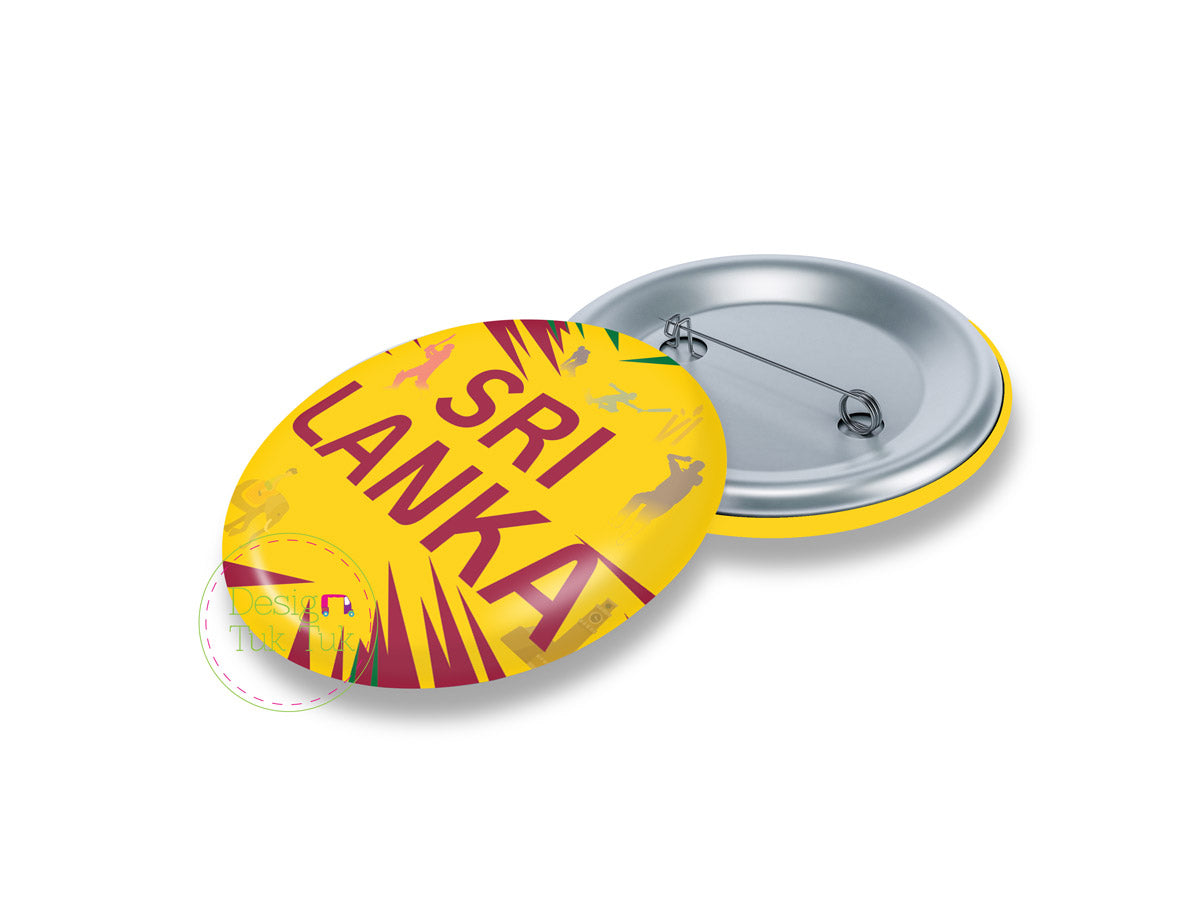 Sri Lanka Pin Badge – designtuktuk